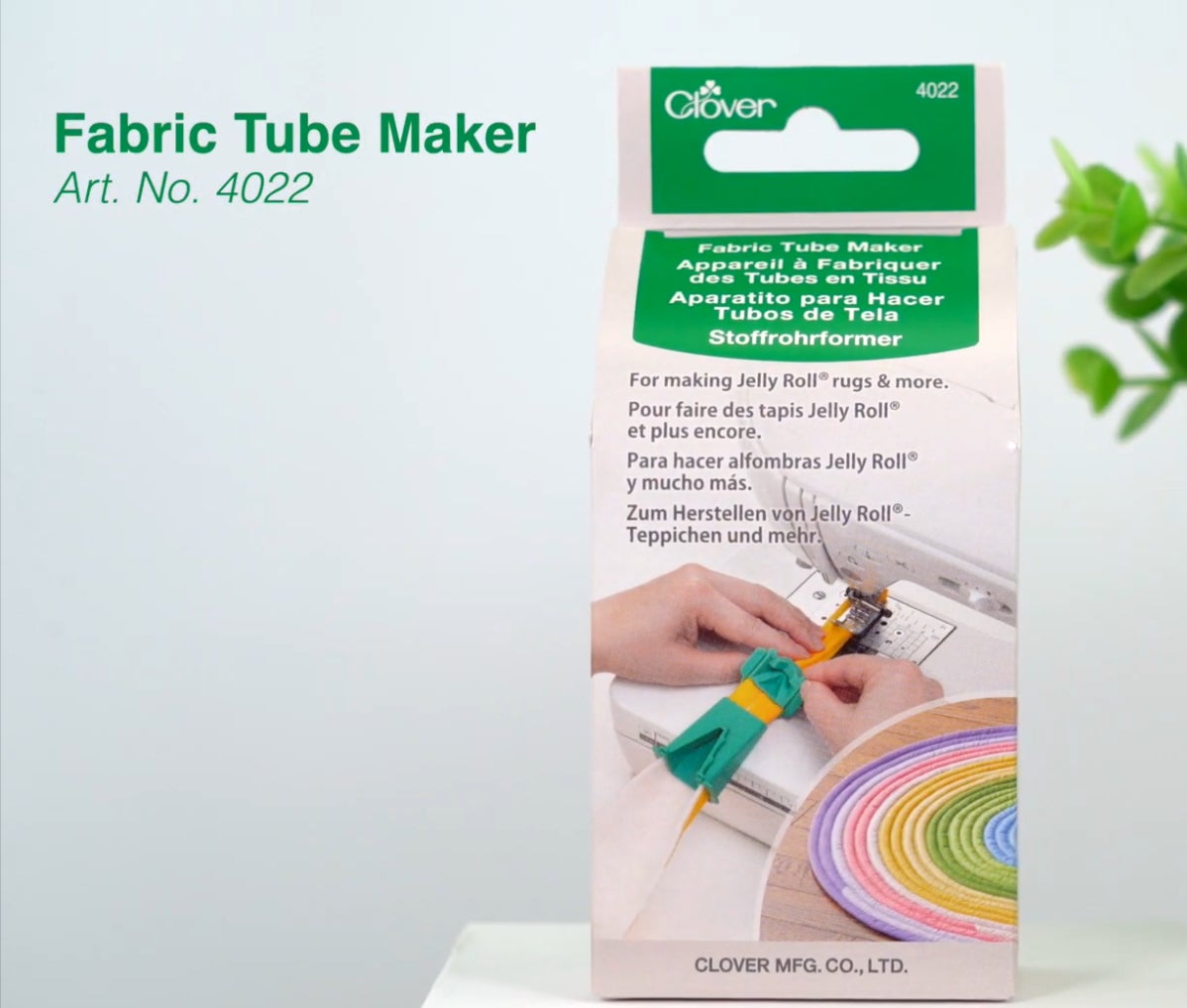 Clover Fabric Tube Maker-4022C | Set On Sewing and Craft