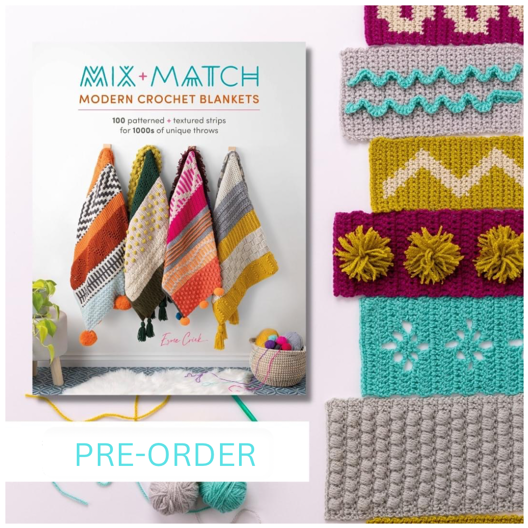 PRE-ORDER Mix and Match Modern Crochet Blankets by Esme Crick | Set On ...