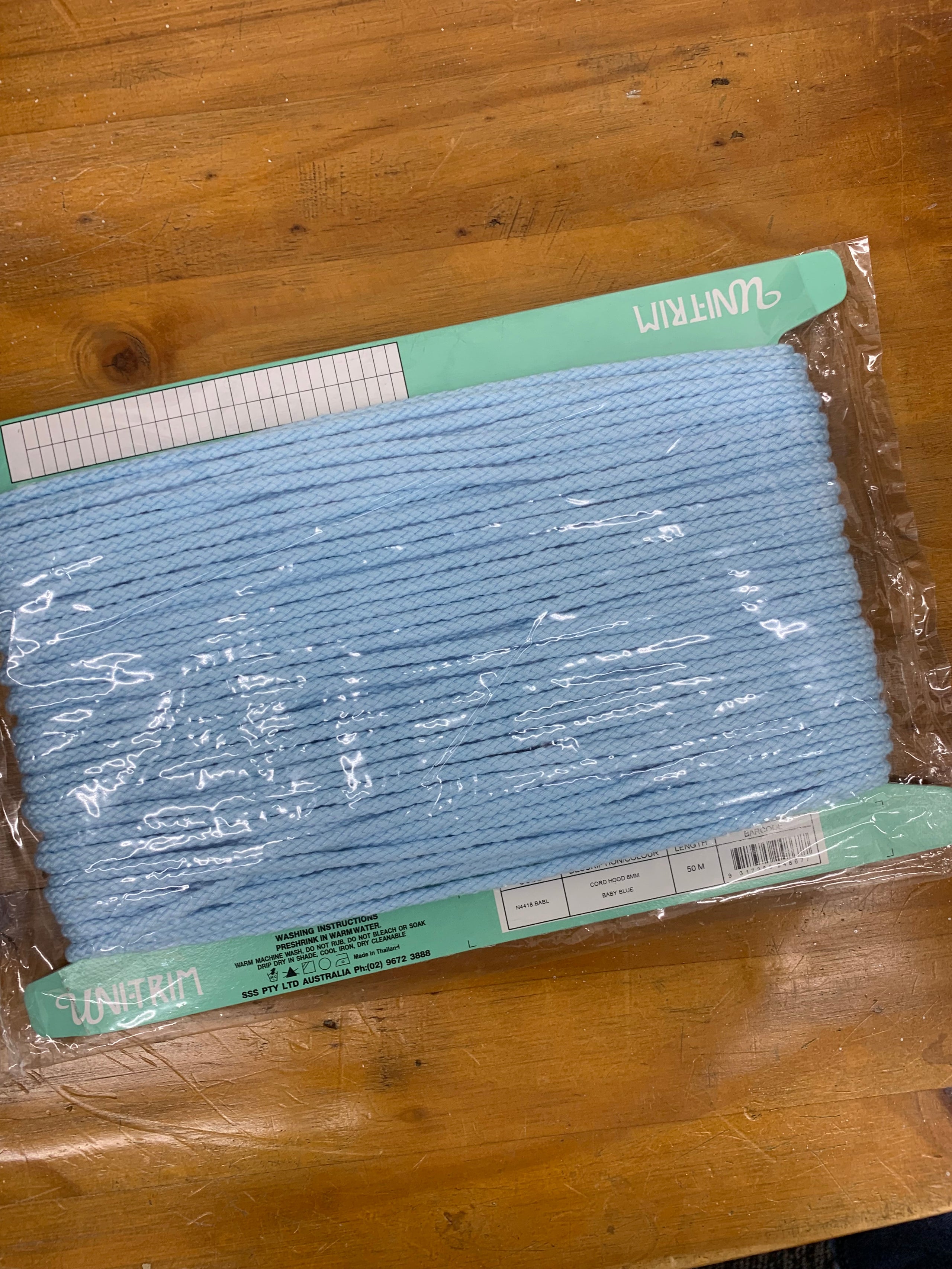 Piping Cord Size 4 6mm Unitrim | Set On Sewing and Craft